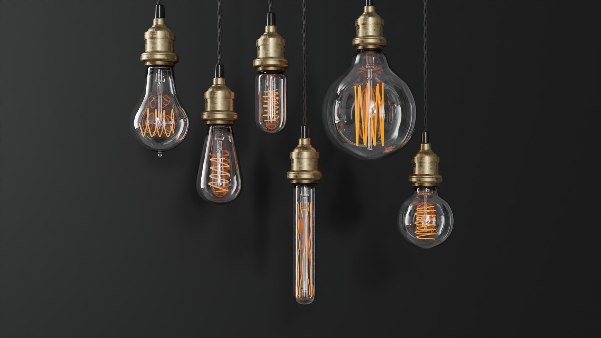 3D Edison Lamps - TurboSquid 1897427