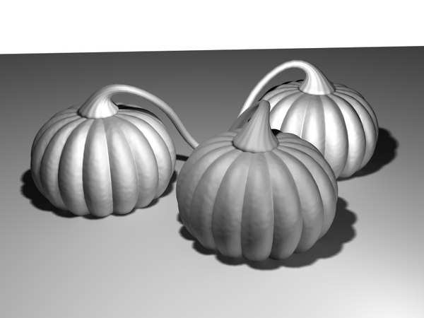 3d model of pumpkin