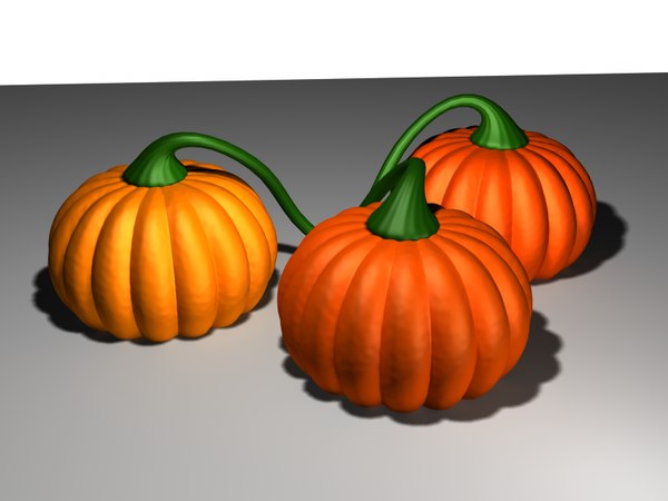3d model of pumpkin