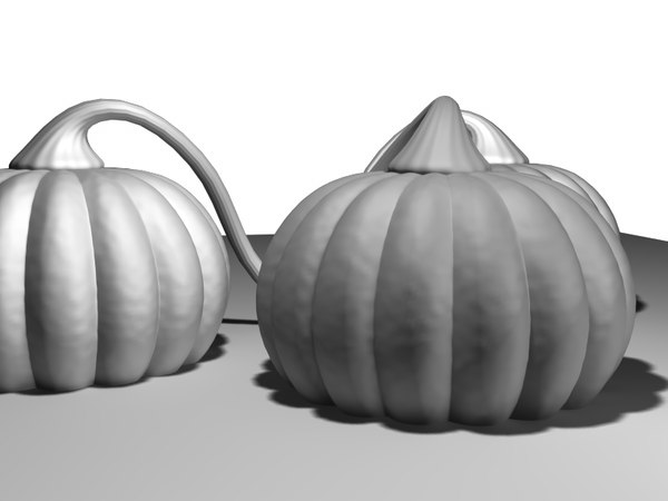 3d model of pumpkin