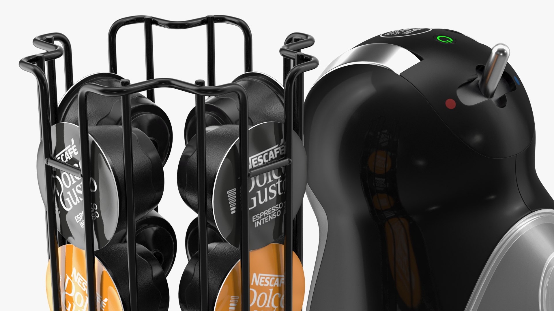 Nescafe Coffee Machine with Capsule Holder Black 3D - TurboSquid 2022310