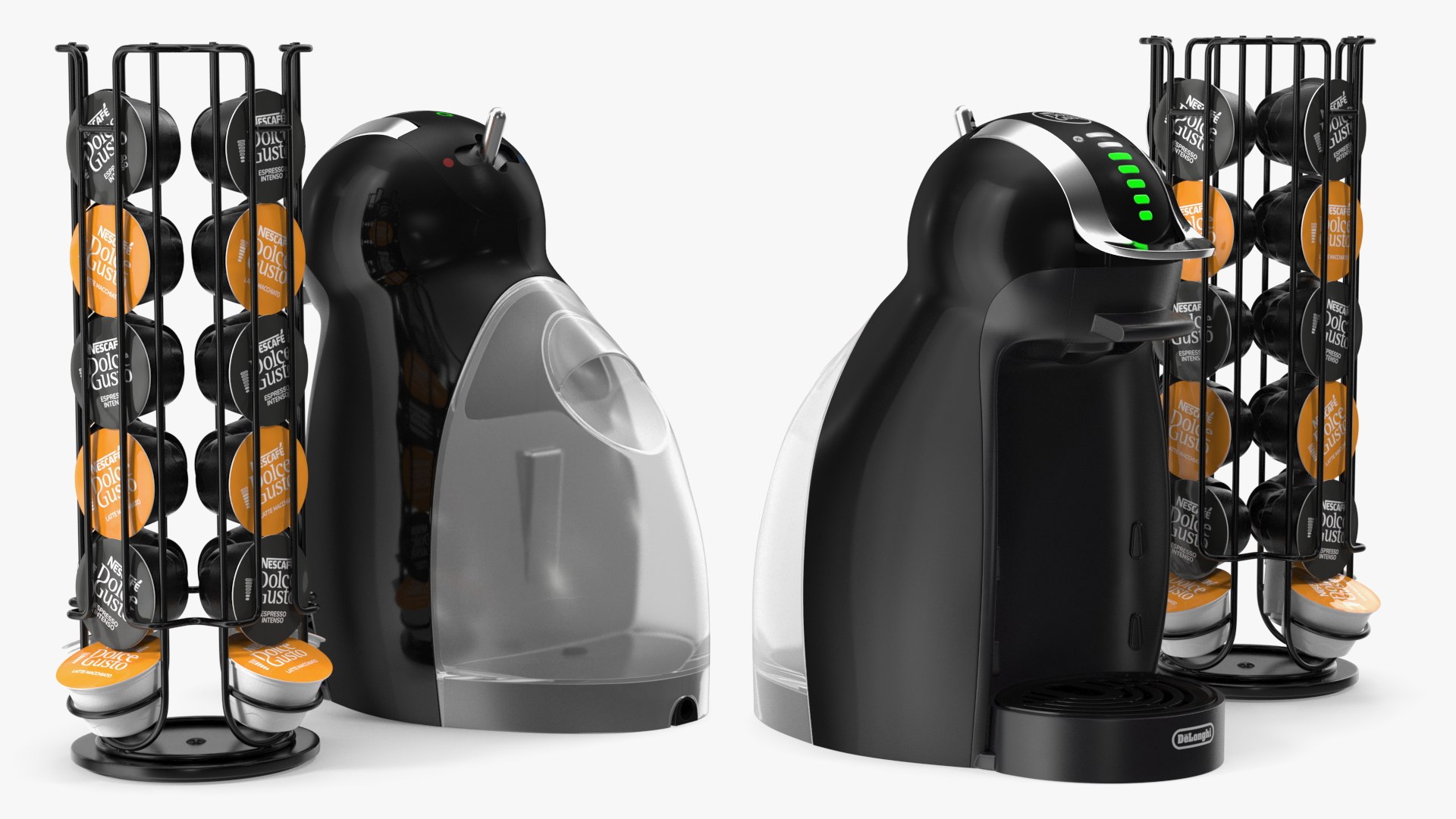 Nescafe Coffee Machine with Capsule Holder Black 3D - TurboSquid 2022310