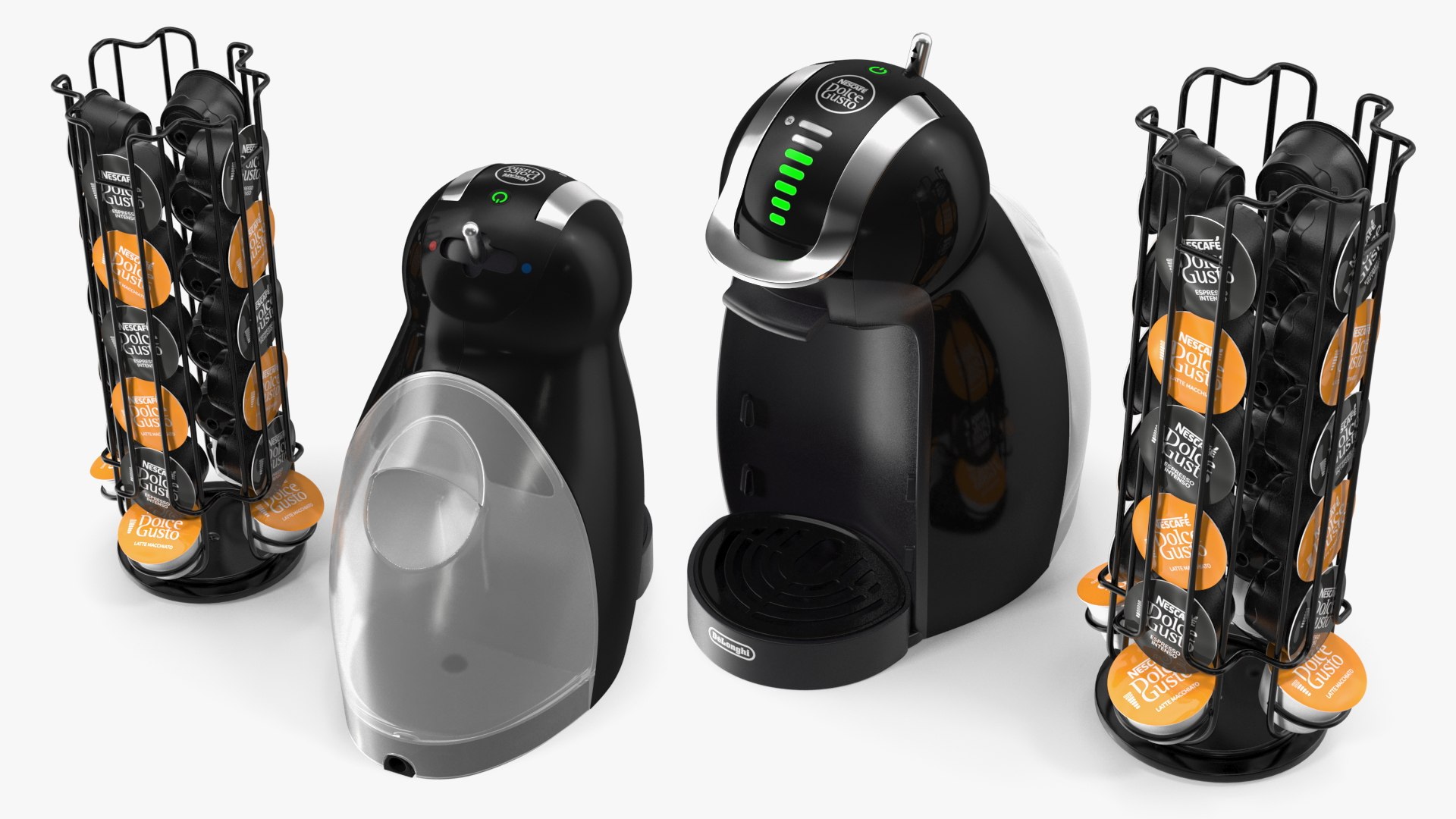 Nescafe Coffee Machine with Capsule Holder Black 3D - TurboSquid 2022310