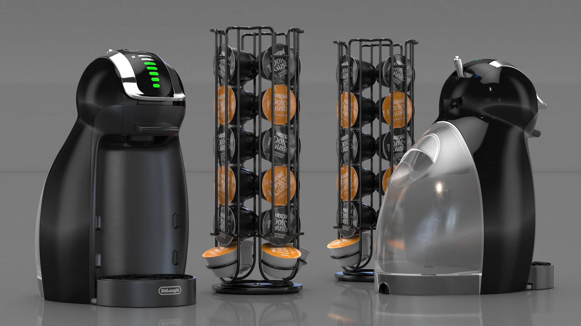 Nescafe Coffee Machine with Capsule Holder Black 3D - TurboSquid 2022310