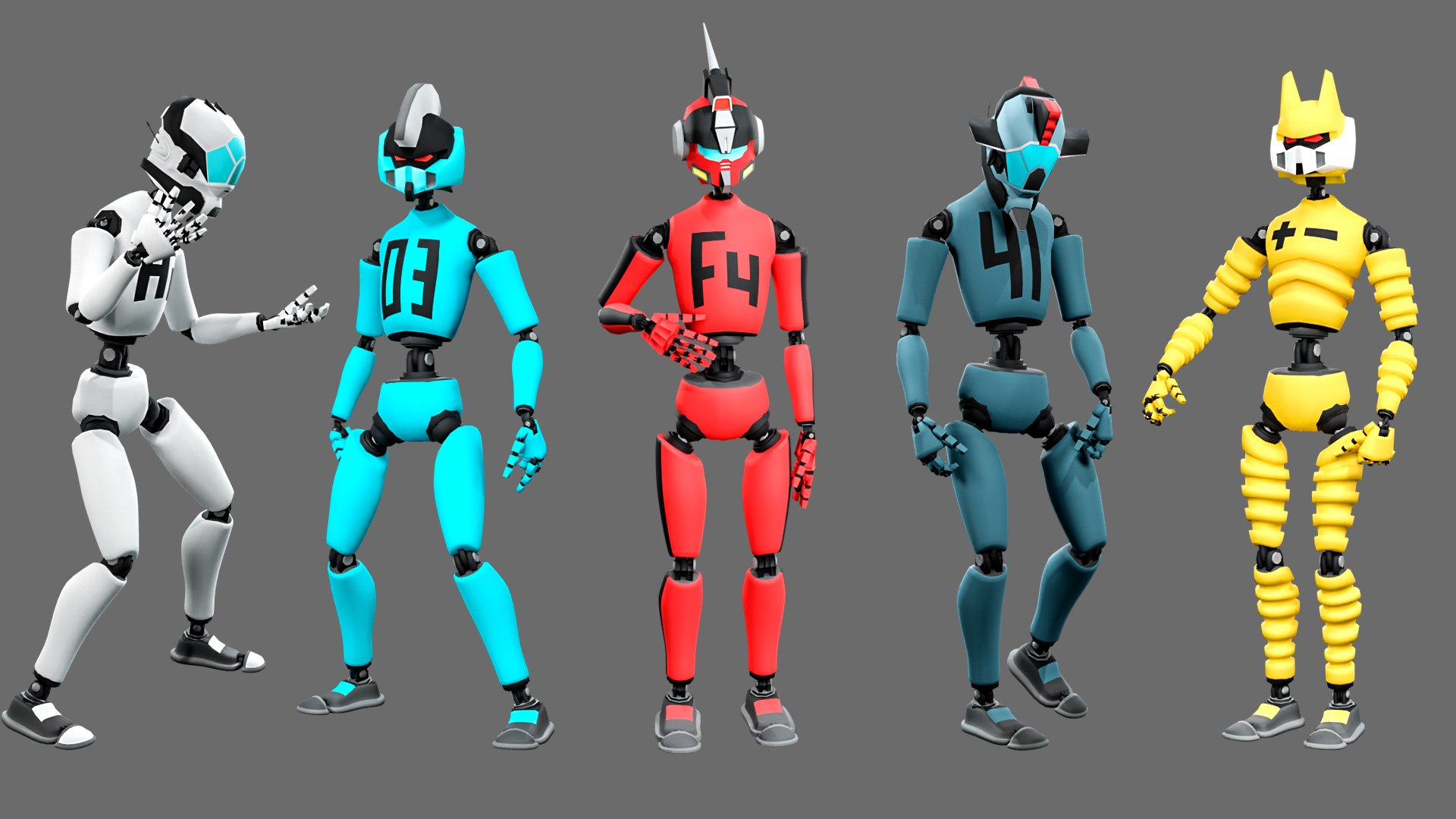 10 Unique Robots 3D Model - TurboSquid 2327028
