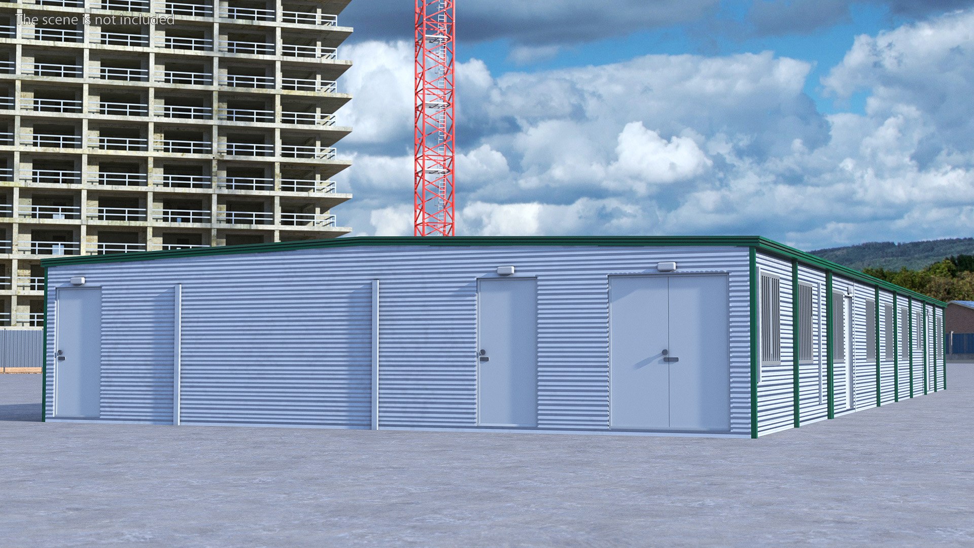 3D Model Modern Modular Office Building - TurboSquid 2180874