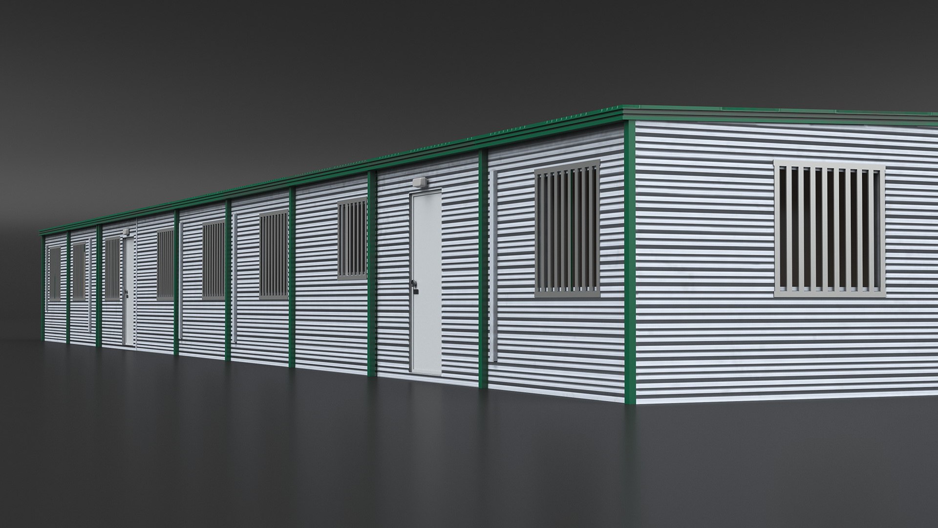 3D Model Modern Modular Office Building - TurboSquid 2180874