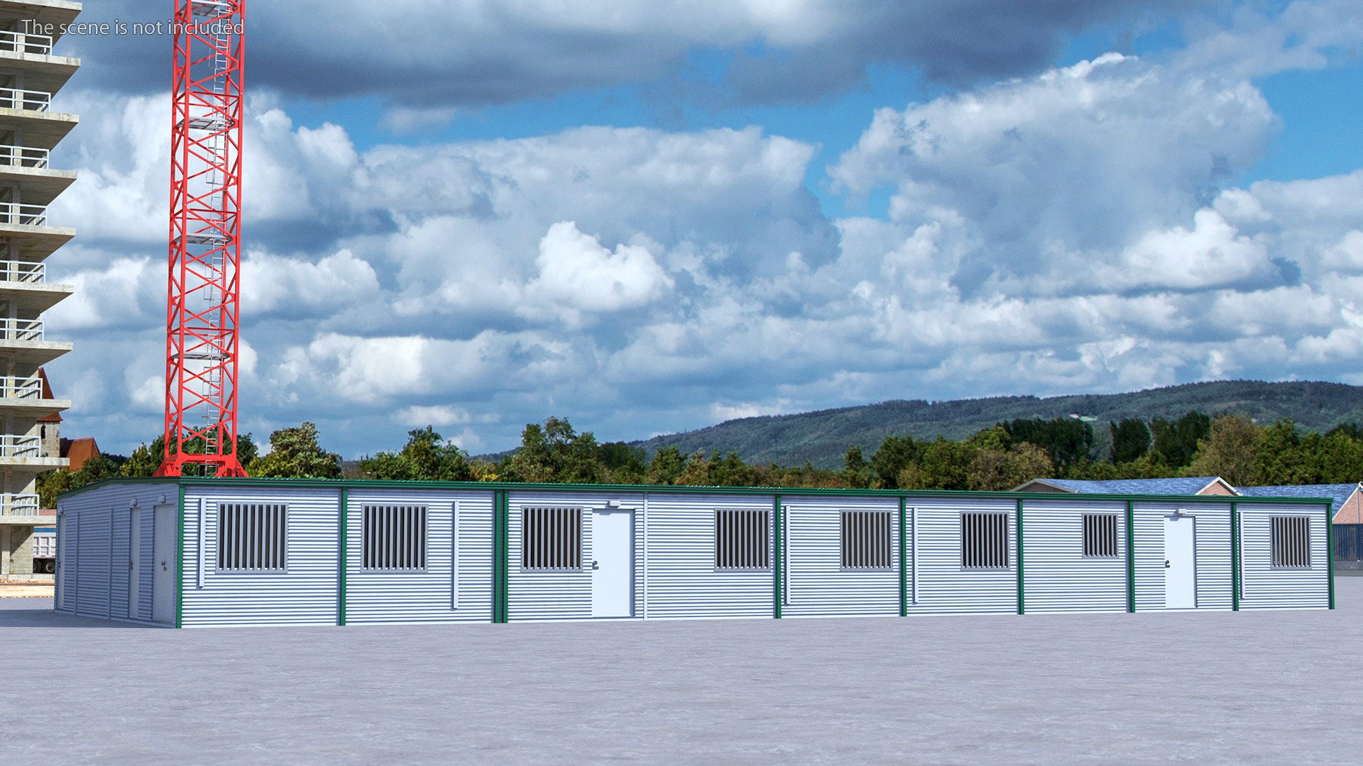 3D Model Modern Modular Office Building - TurboSquid 2180874