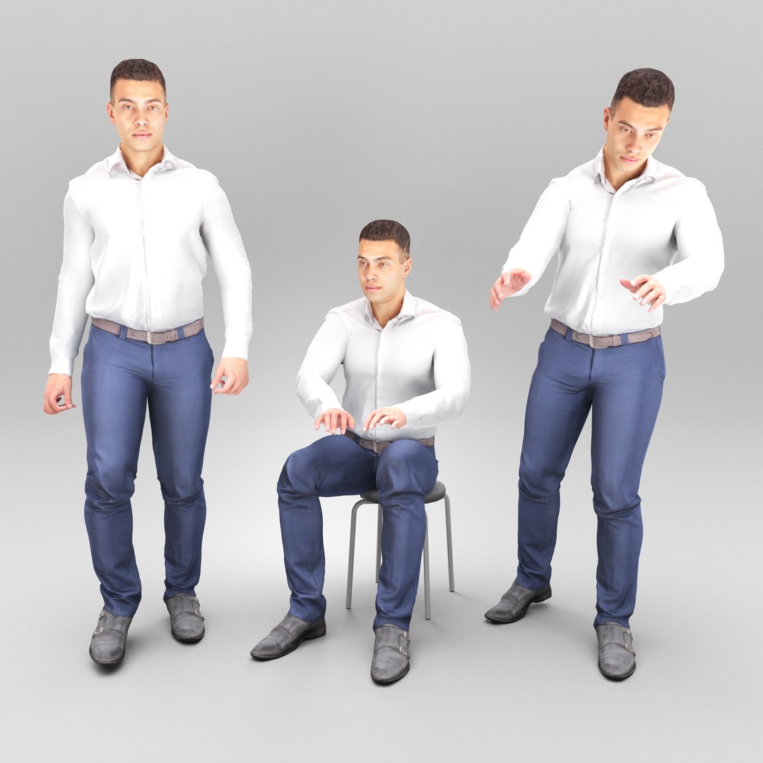 Animated Business Man 390 3D Model - TurboSquid 2013389