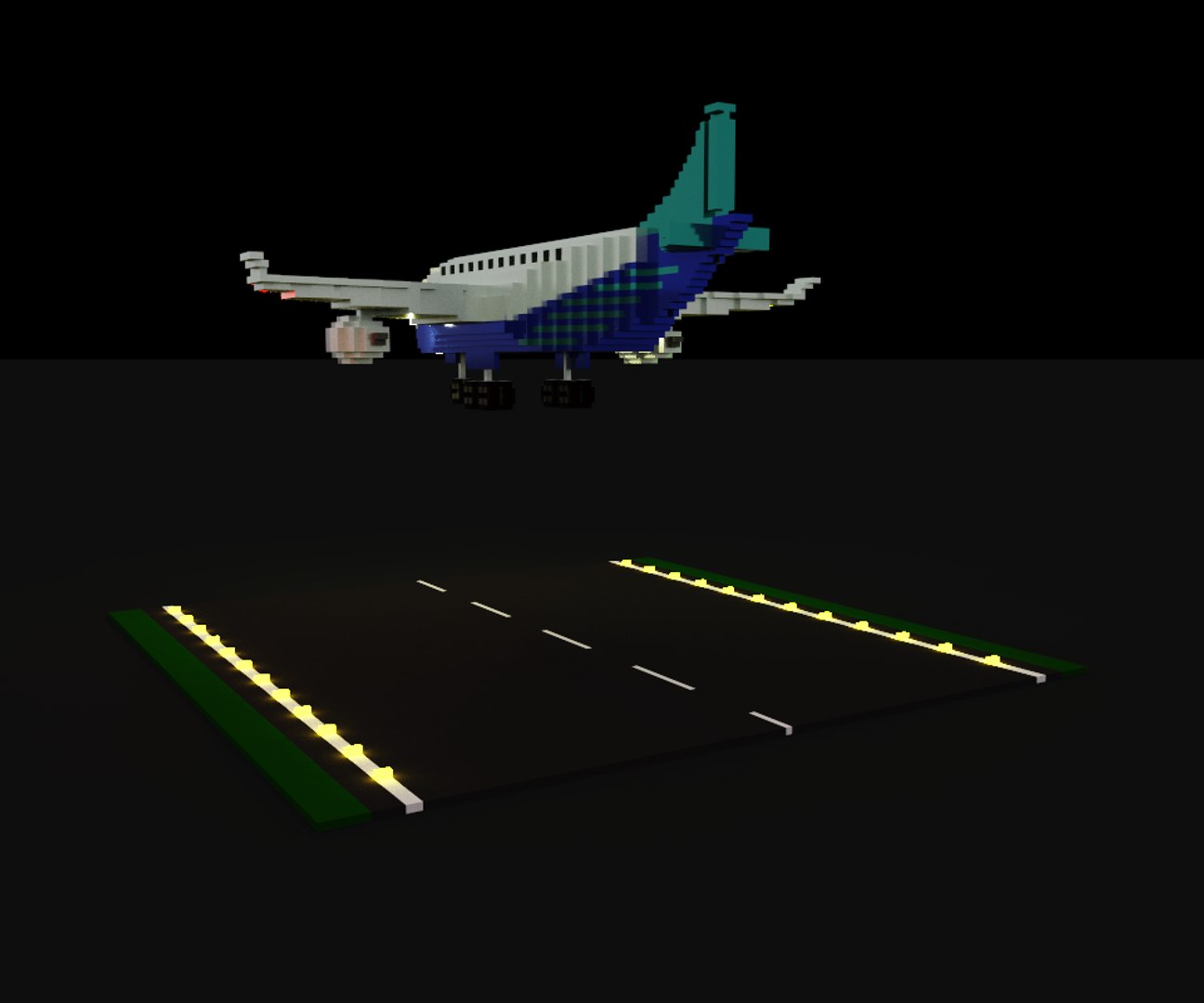 Voxel airplane 3D model - TurboSquid 1531691