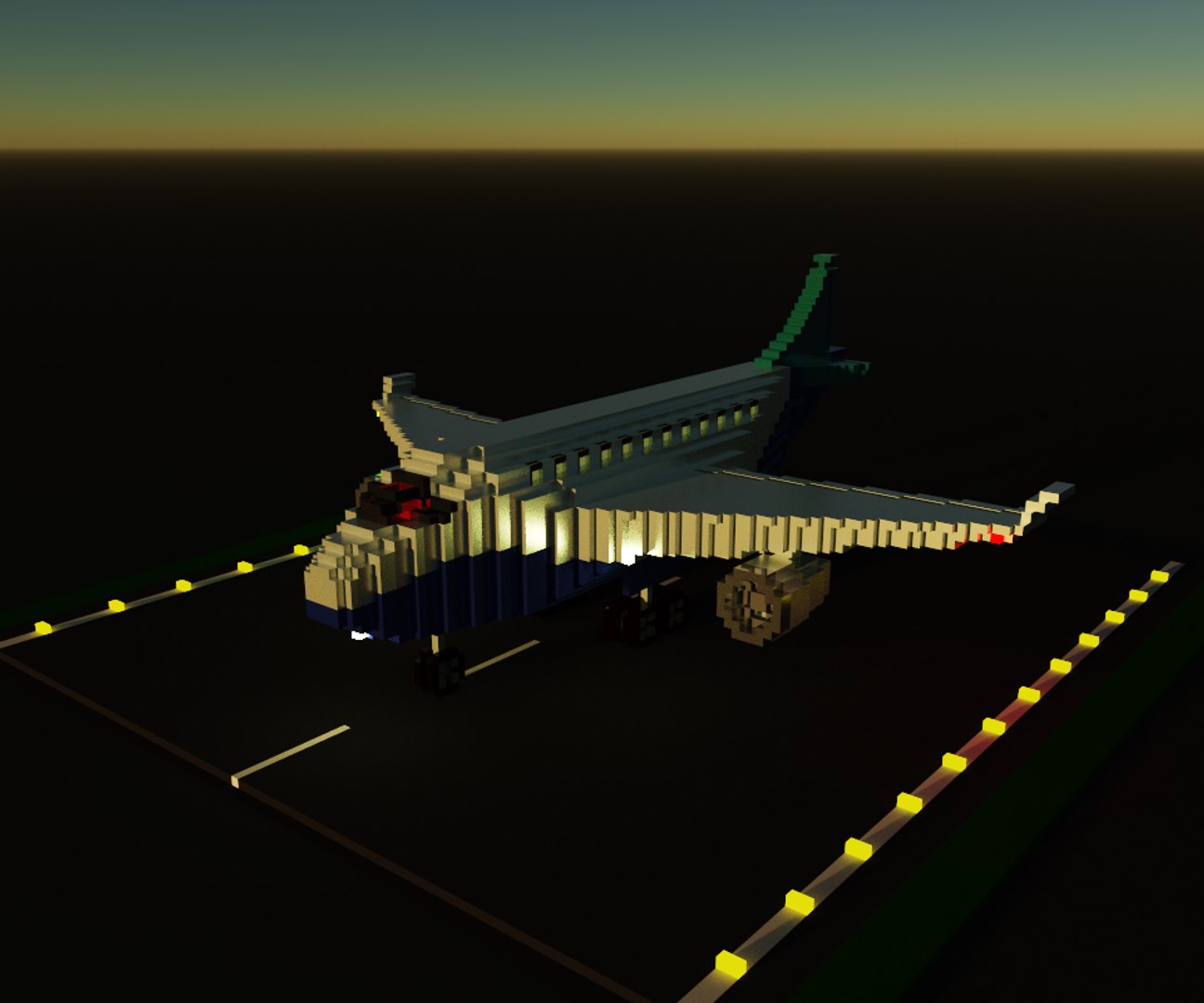 Voxel airplane 3D model - TurboSquid 1531691