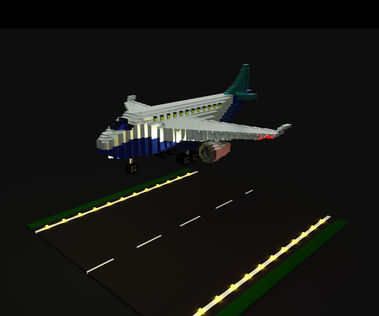Voxel airplane 3D model - TurboSquid 1531691