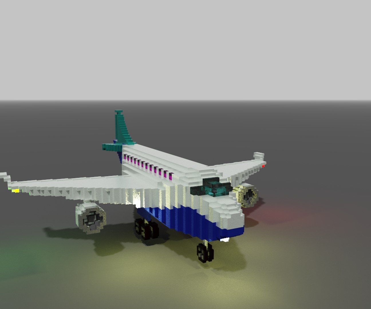Voxel airplane 3D model - TurboSquid 1531691