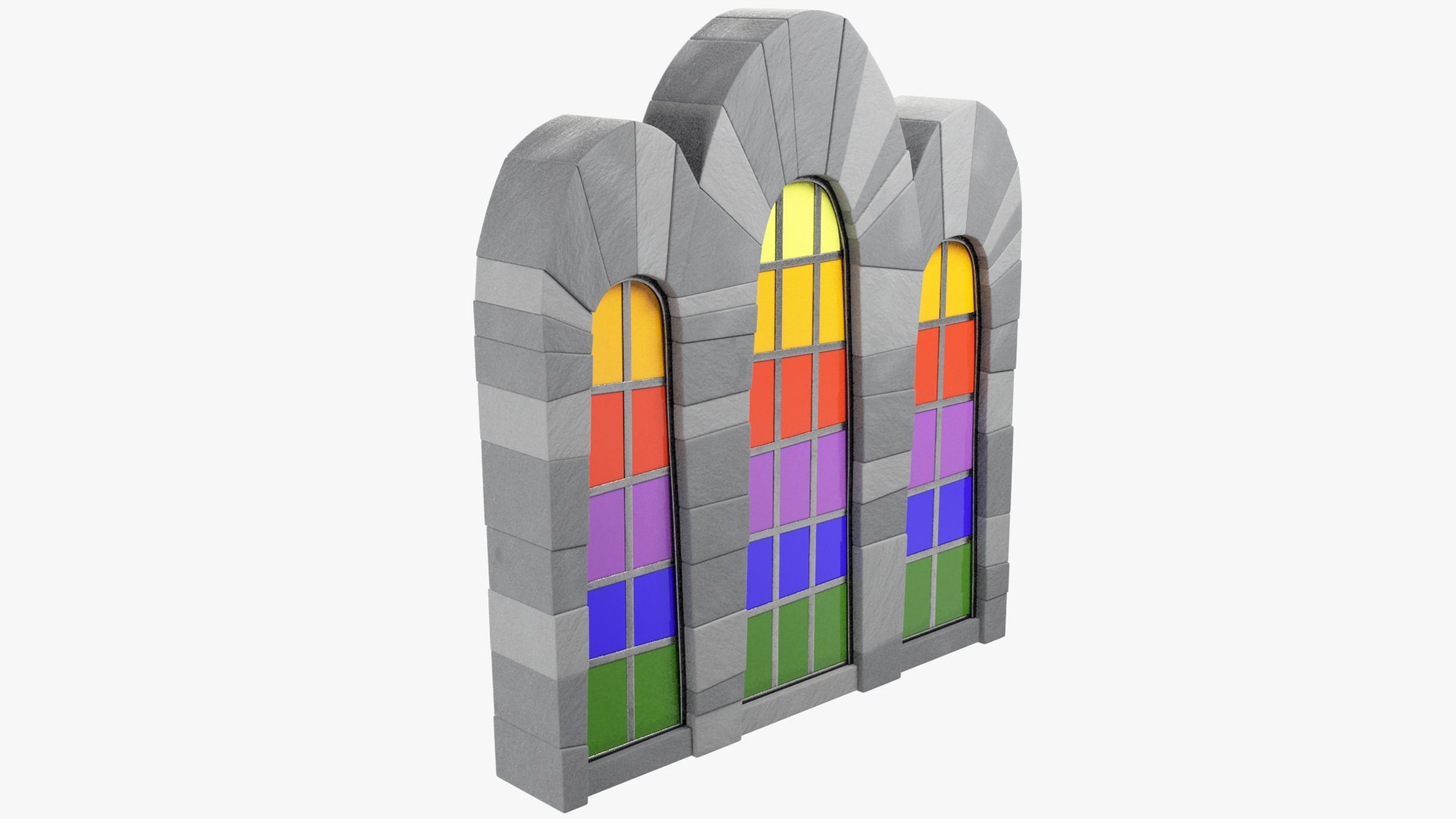 Stylized Old Castle Window 3D Model - TurboSquid 1670390