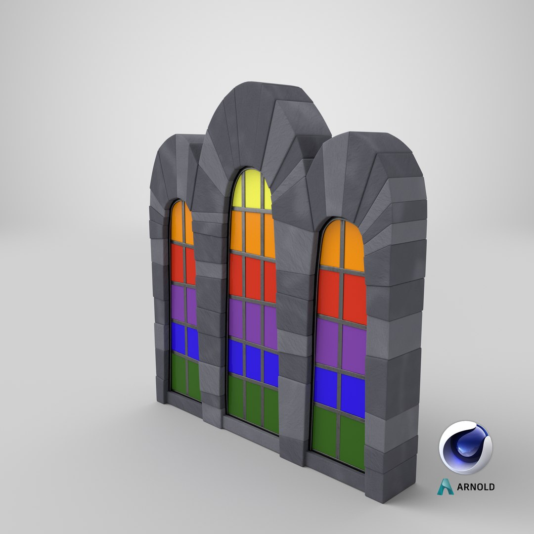 Stylized Old Castle Window 3D Model - TurboSquid 1670390