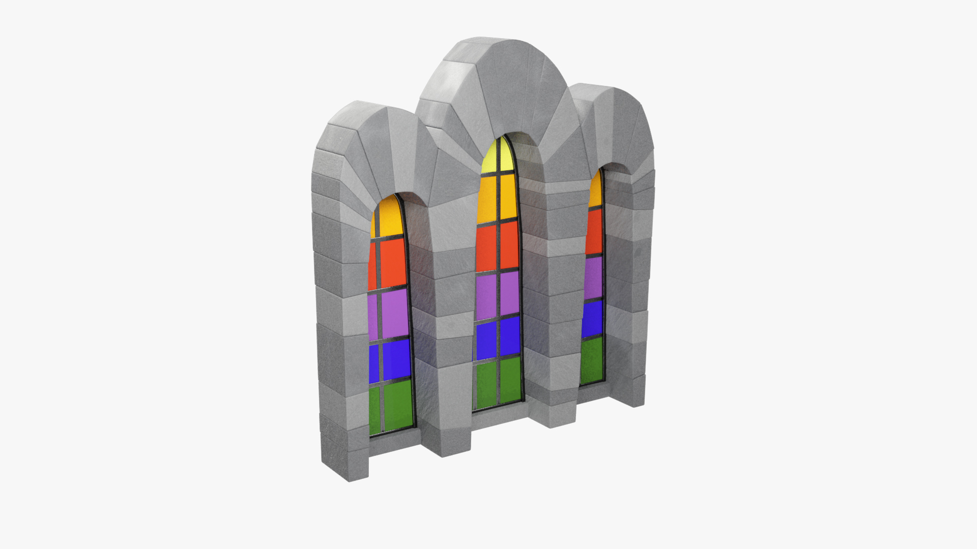 Stylized Old Castle Window 3D Model - TurboSquid 1670390