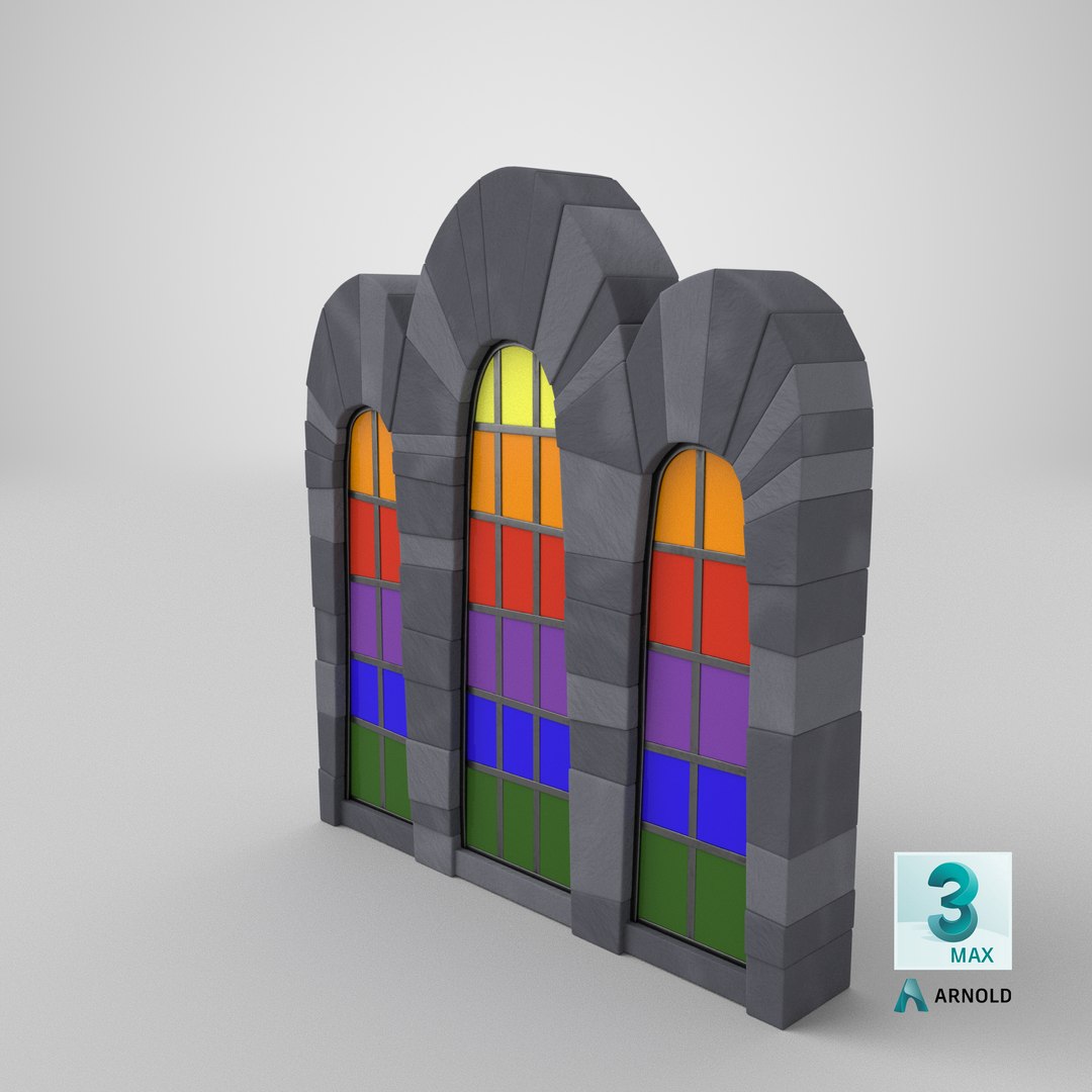 Stylized Old Castle Window 3D Model - TurboSquid 1670390