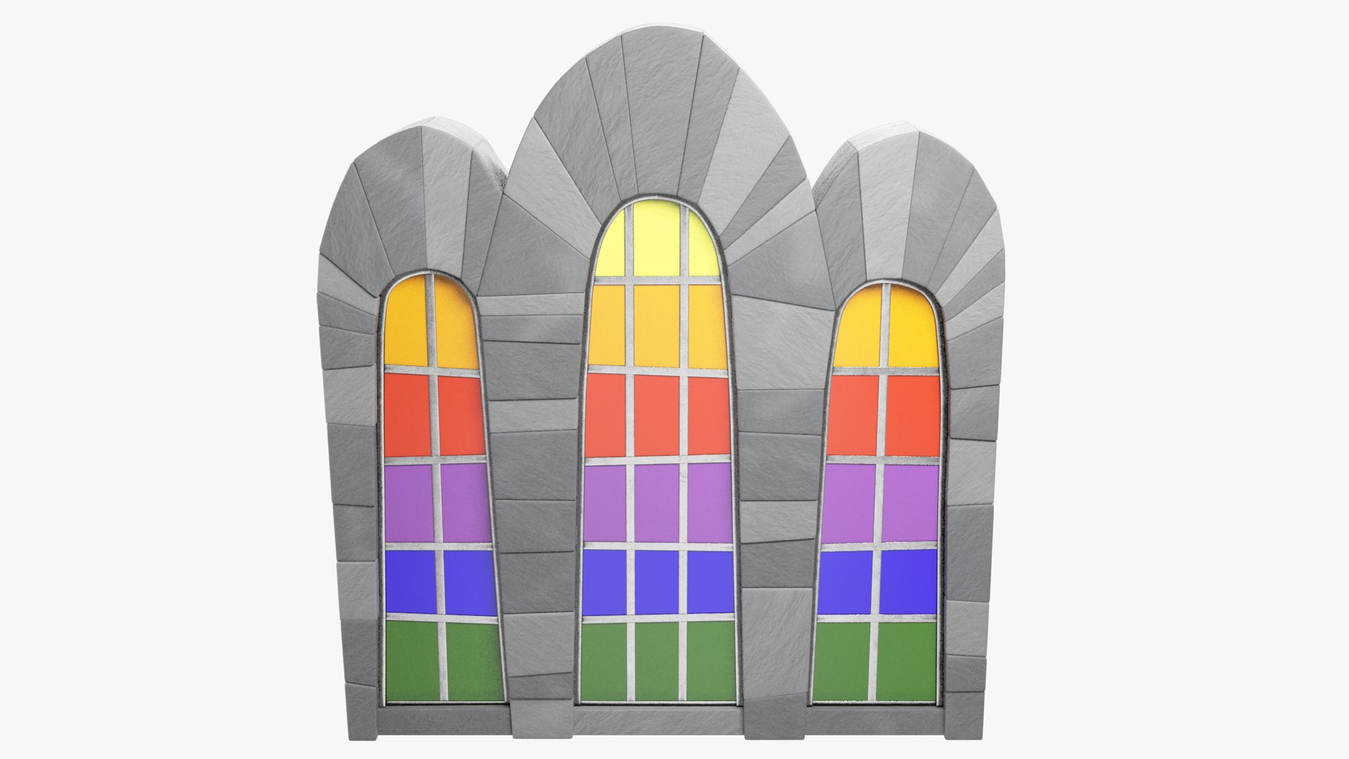 Stylized Old Castle Window 3D Model - TurboSquid 1670390