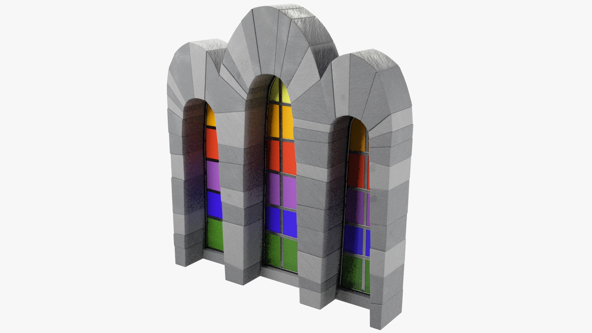 Stylized Old Castle Window 3D Model - TurboSquid 1670390