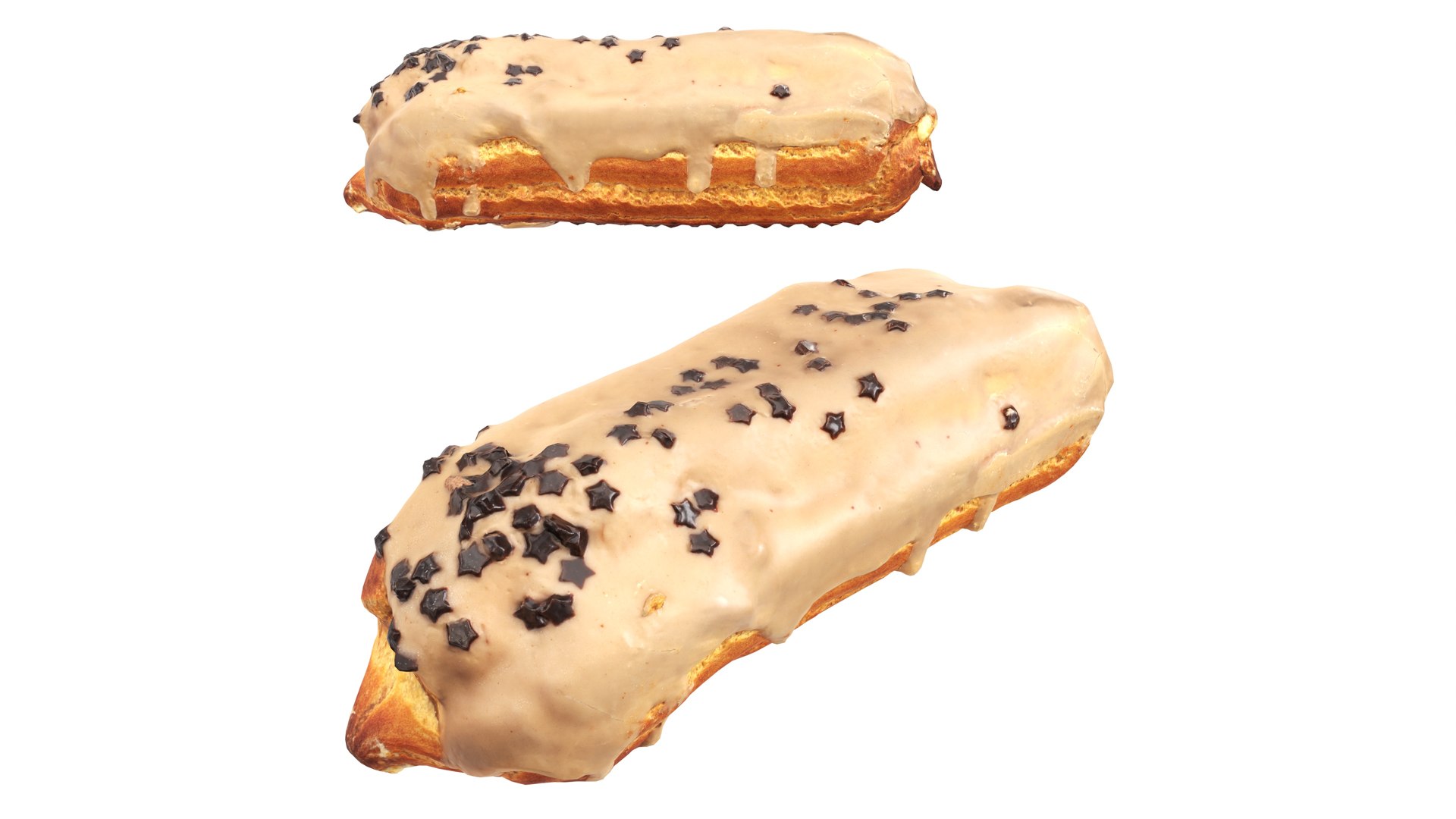 3D Model Caramel Eclair - TurboSquid 2380519