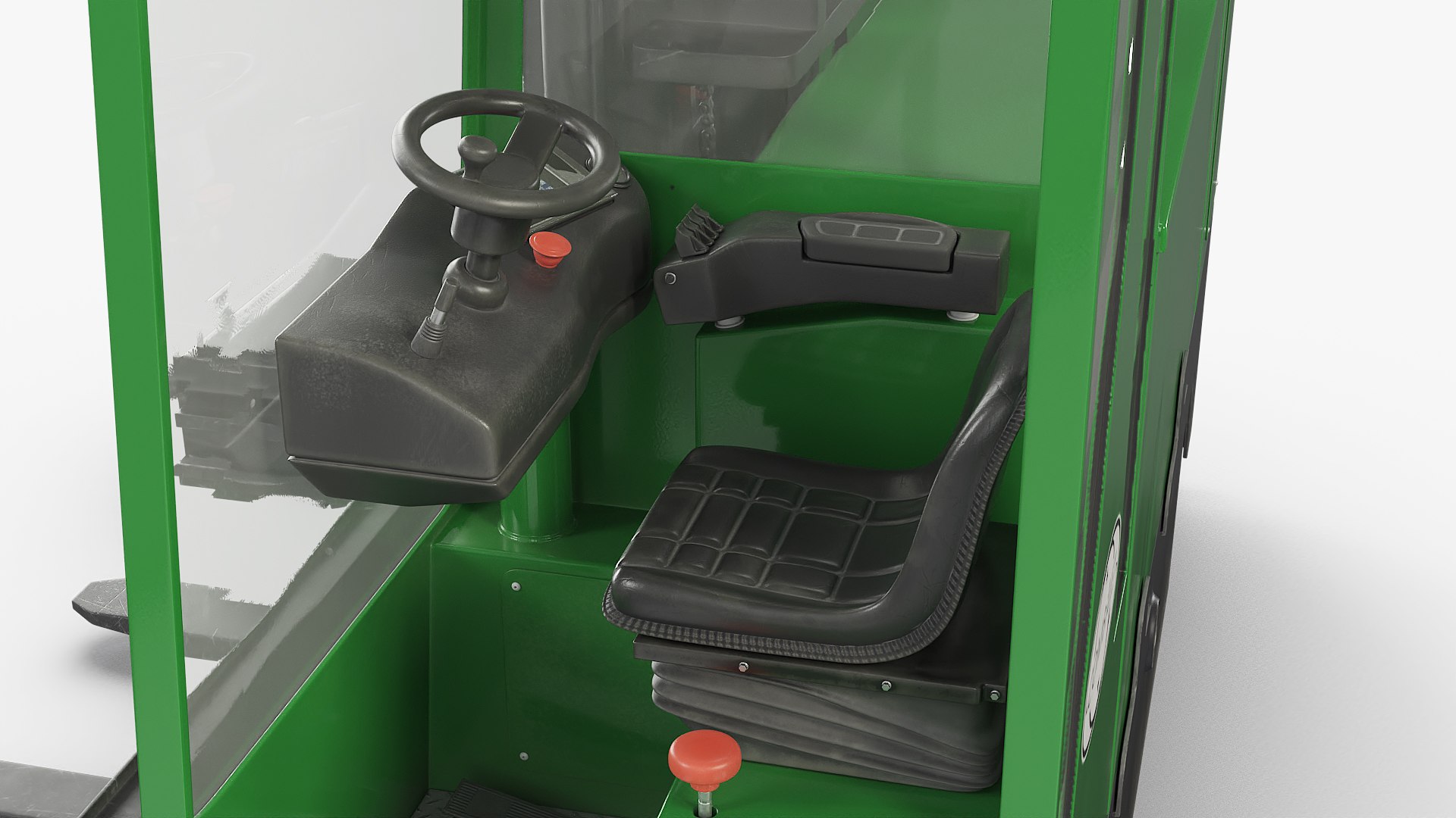 Combilift ESL5080 Side Loader Forklift Green Rigged 3D - TurboSquid 2449804