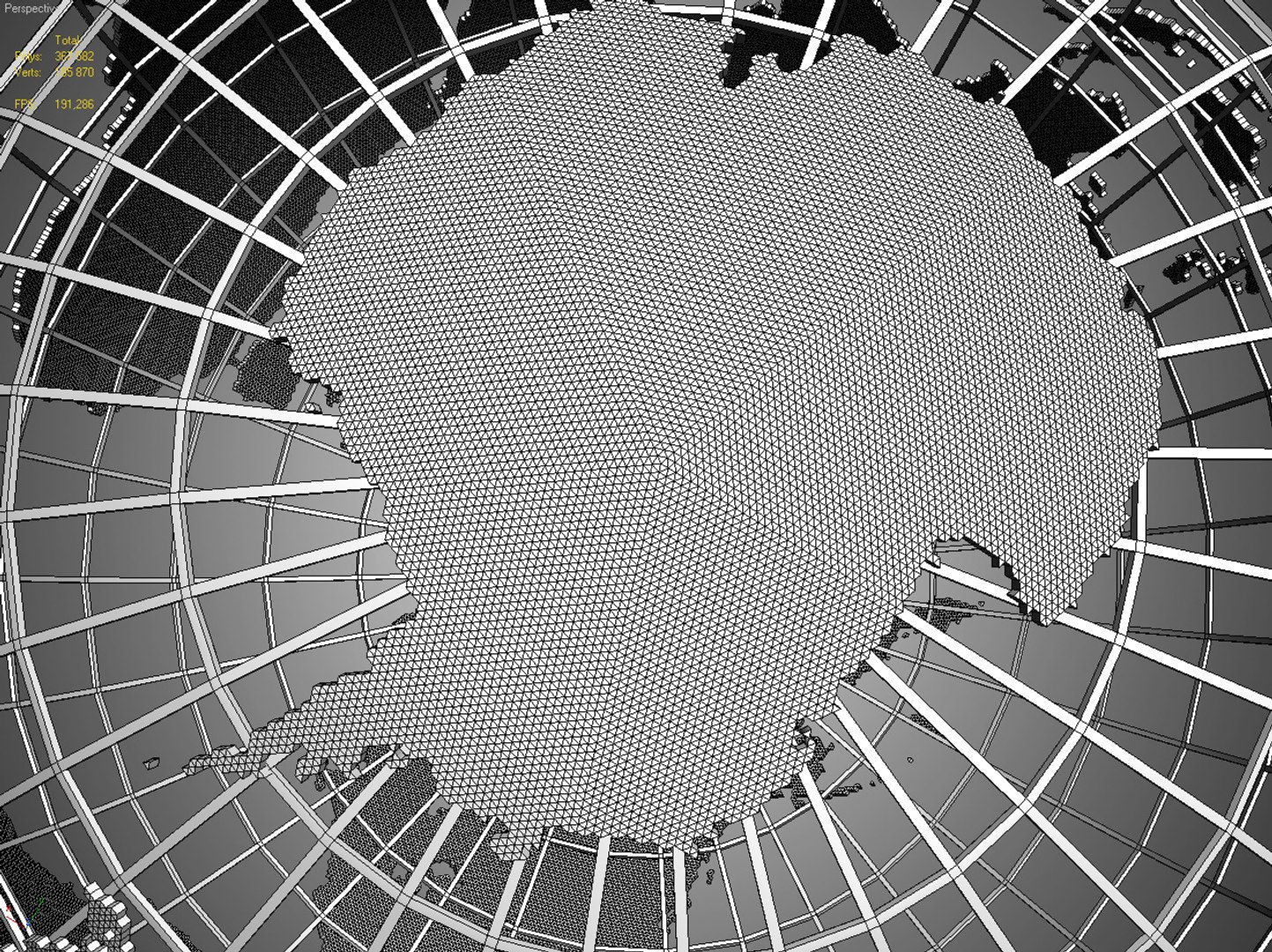 Polygonal Globe 3d Model