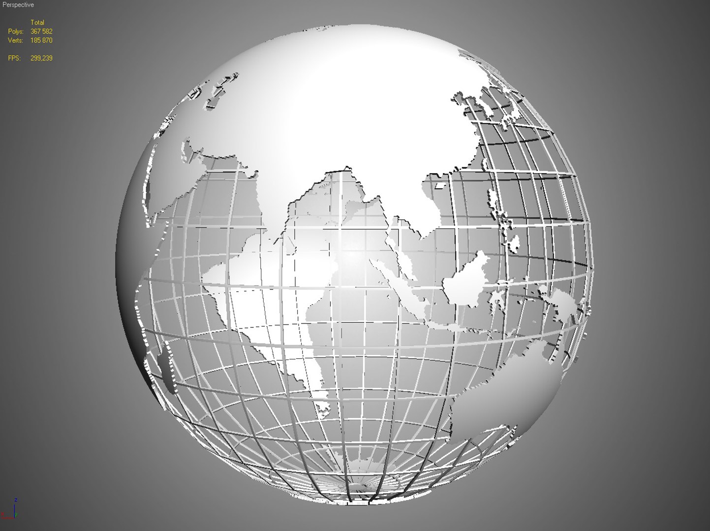 Polygonal Globe 3d Model