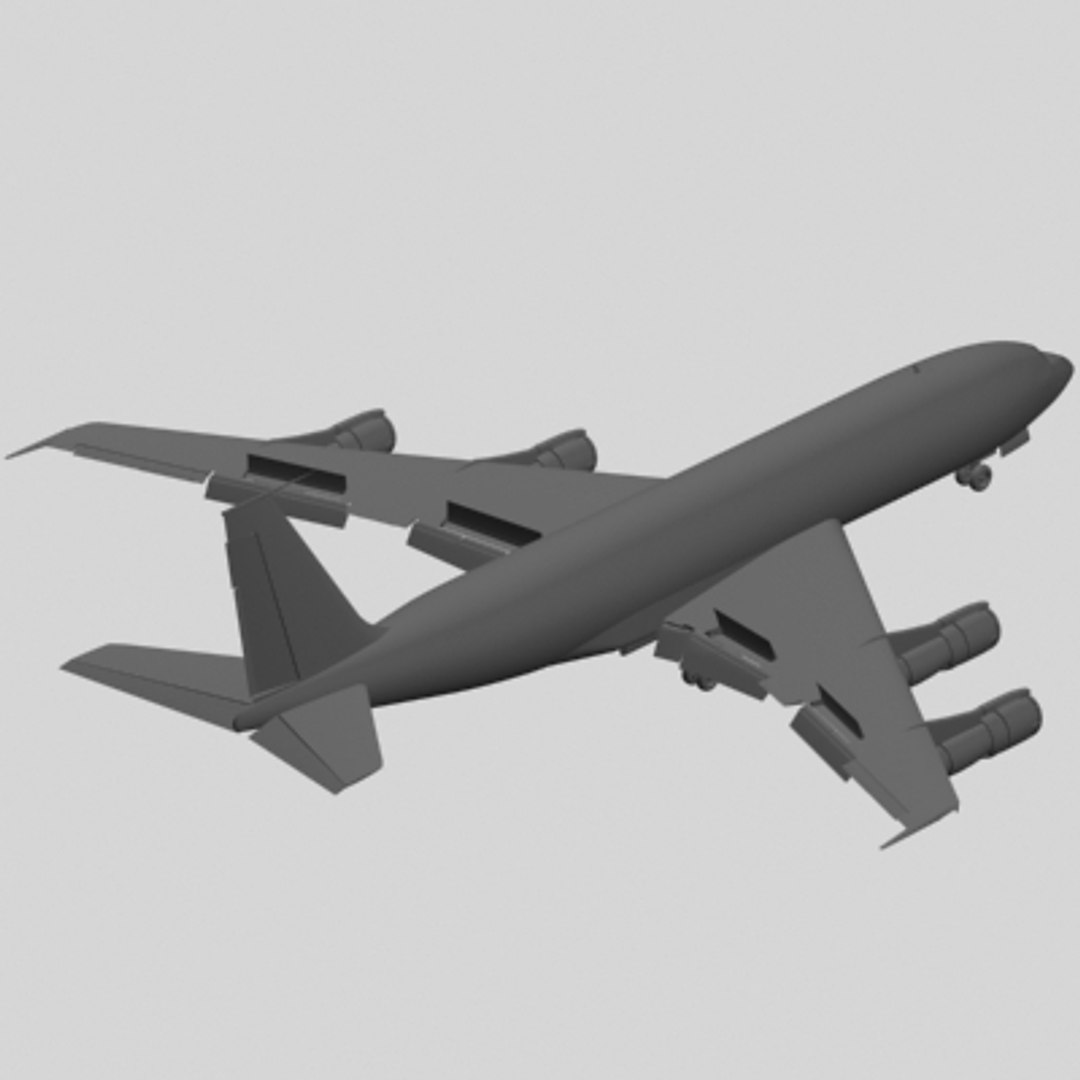 B 707-300 707 3d Model