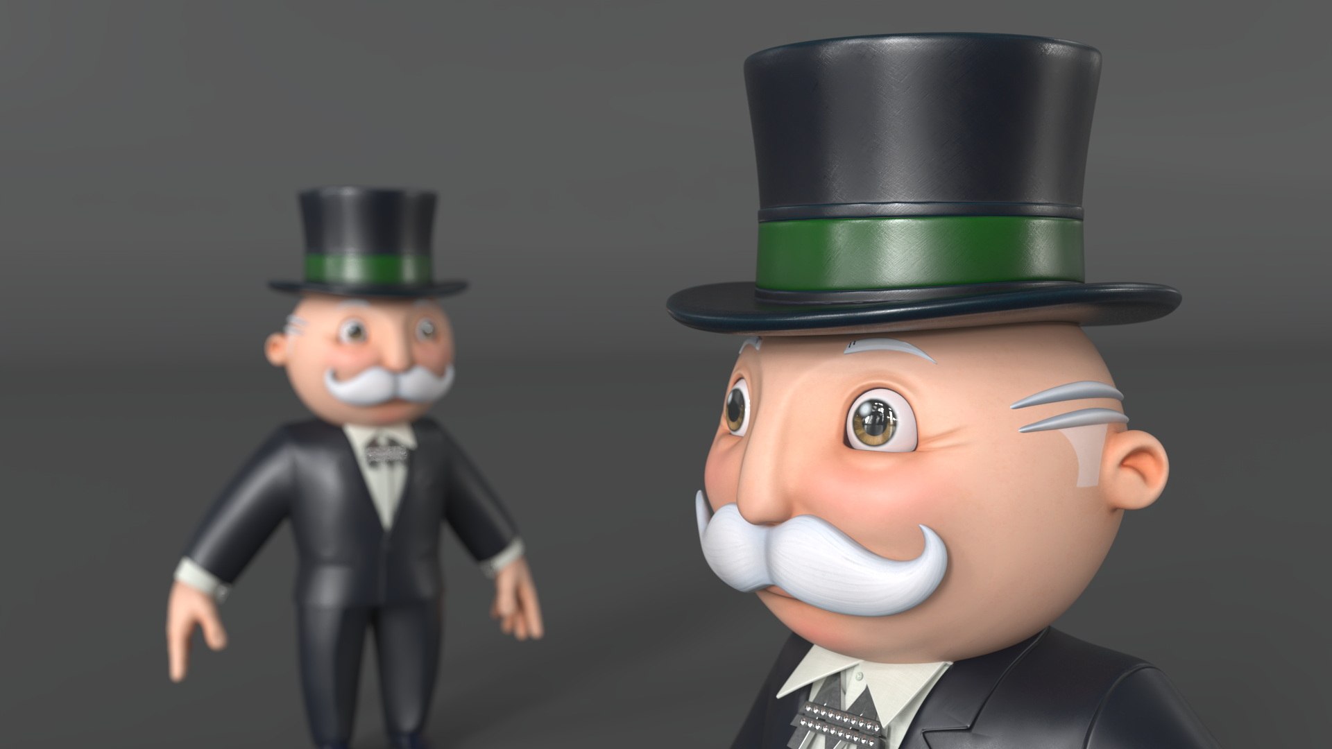 Mr Monopoly A-pose 3D Model - TurboSquid 2276063