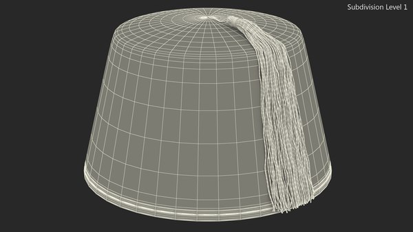 Traditional arabic white fez 3D model - TurboSquid 1682076