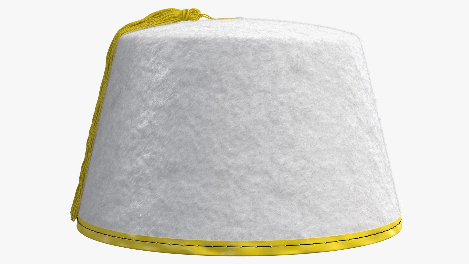 Traditional Arabic White Fez 3D Model - TurboSquid 1682076