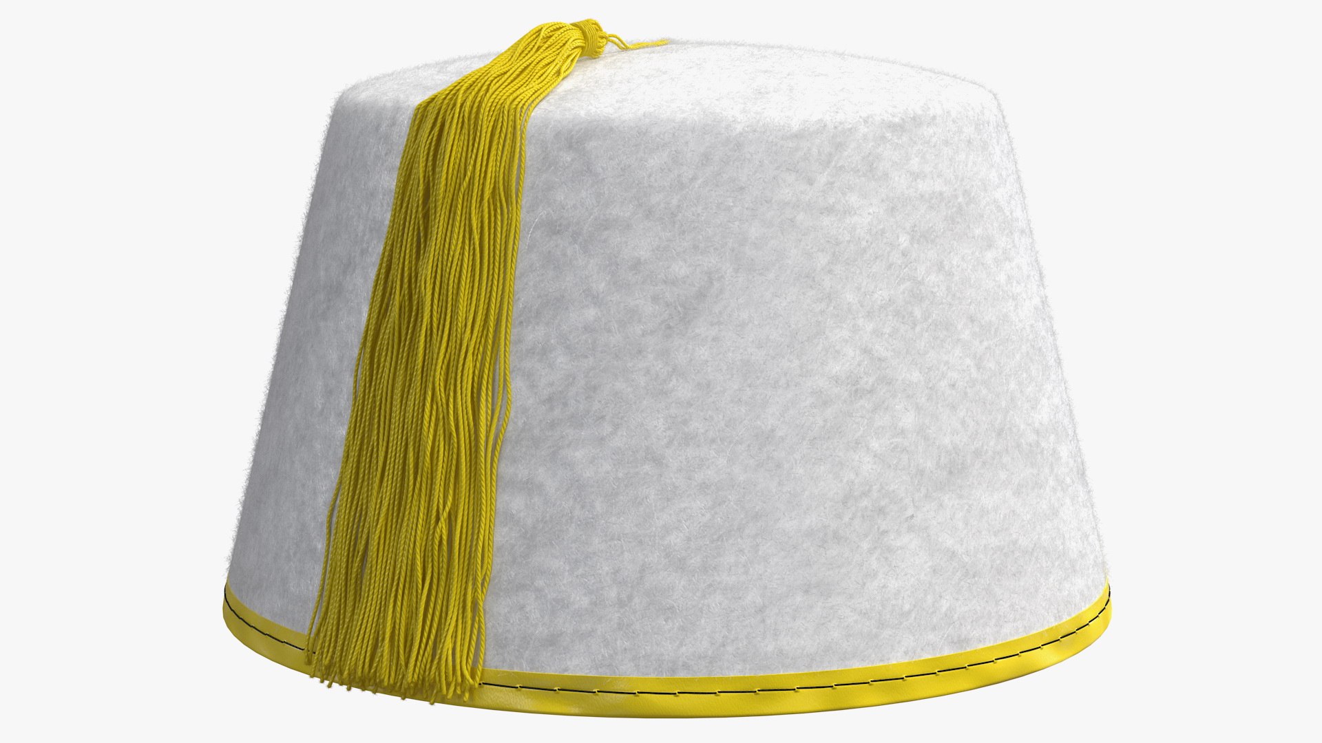 Traditional Arabic White Fez 3D Model - TurboSquid 1682076