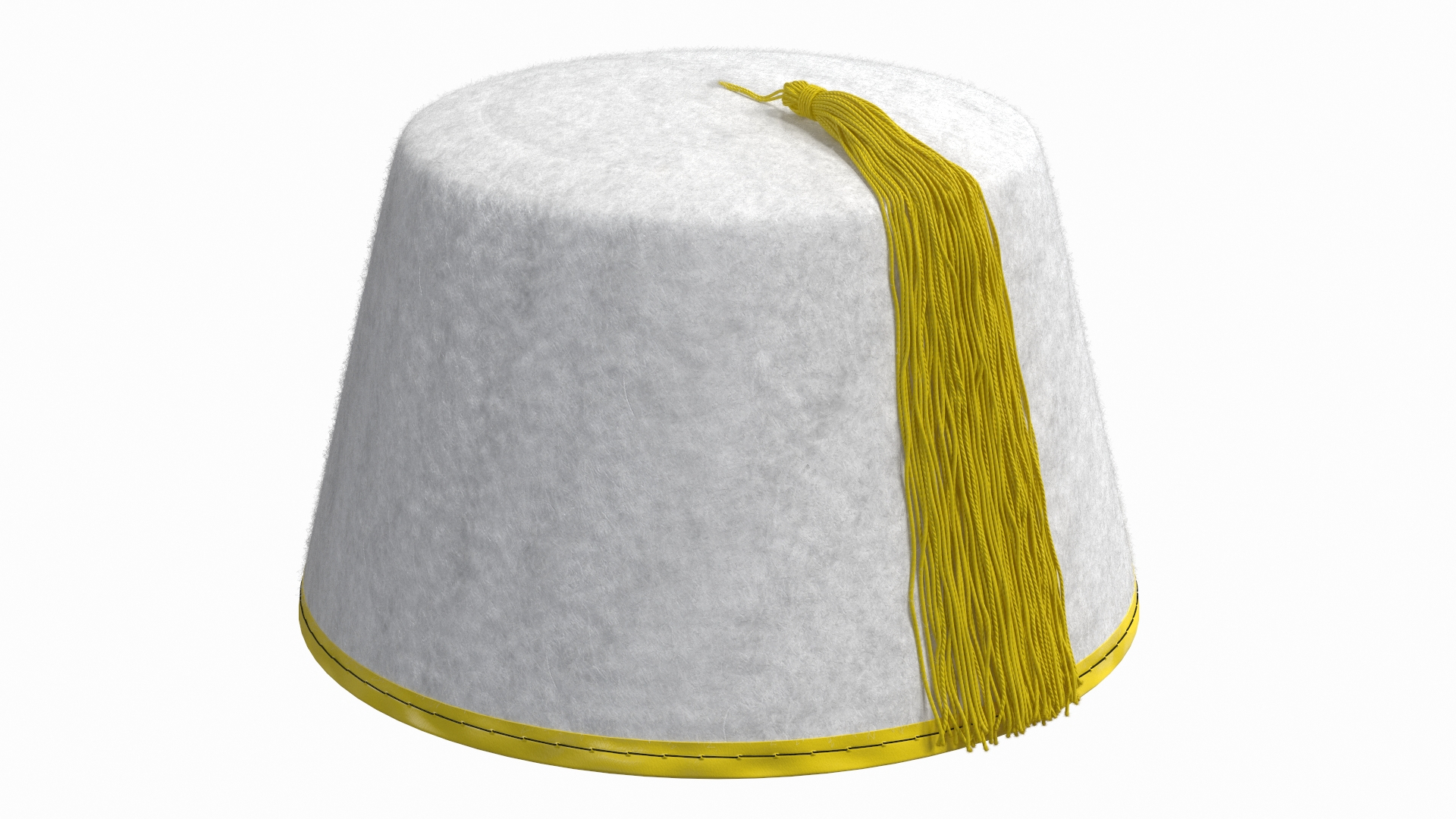 Traditional Arabic White Fez 3D Model - TurboSquid 1682076