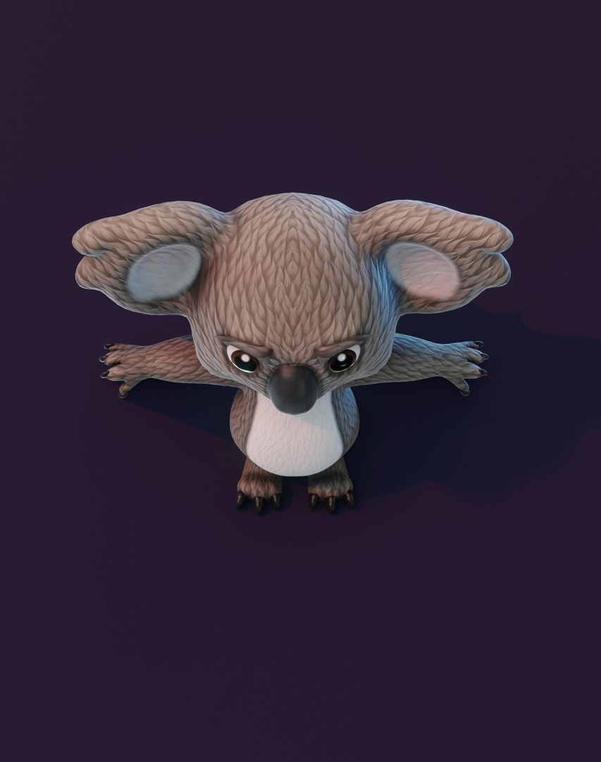 3D Cartoon Koala Animated 3D Model - TurboSquid 1979605