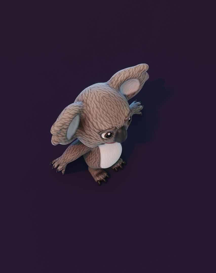 3D Cartoon Koala Animated 3D Model - TurboSquid 1979605