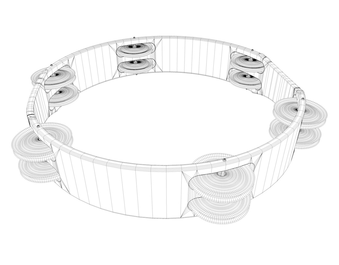 3d Tambourine