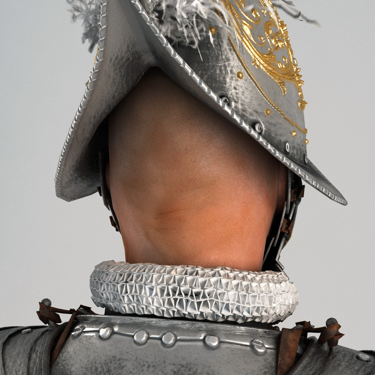 swiss guardsmen vatican knight 3d model