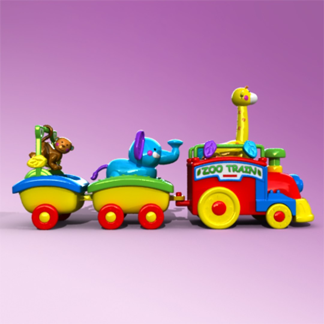 Toy Train 3d Obj