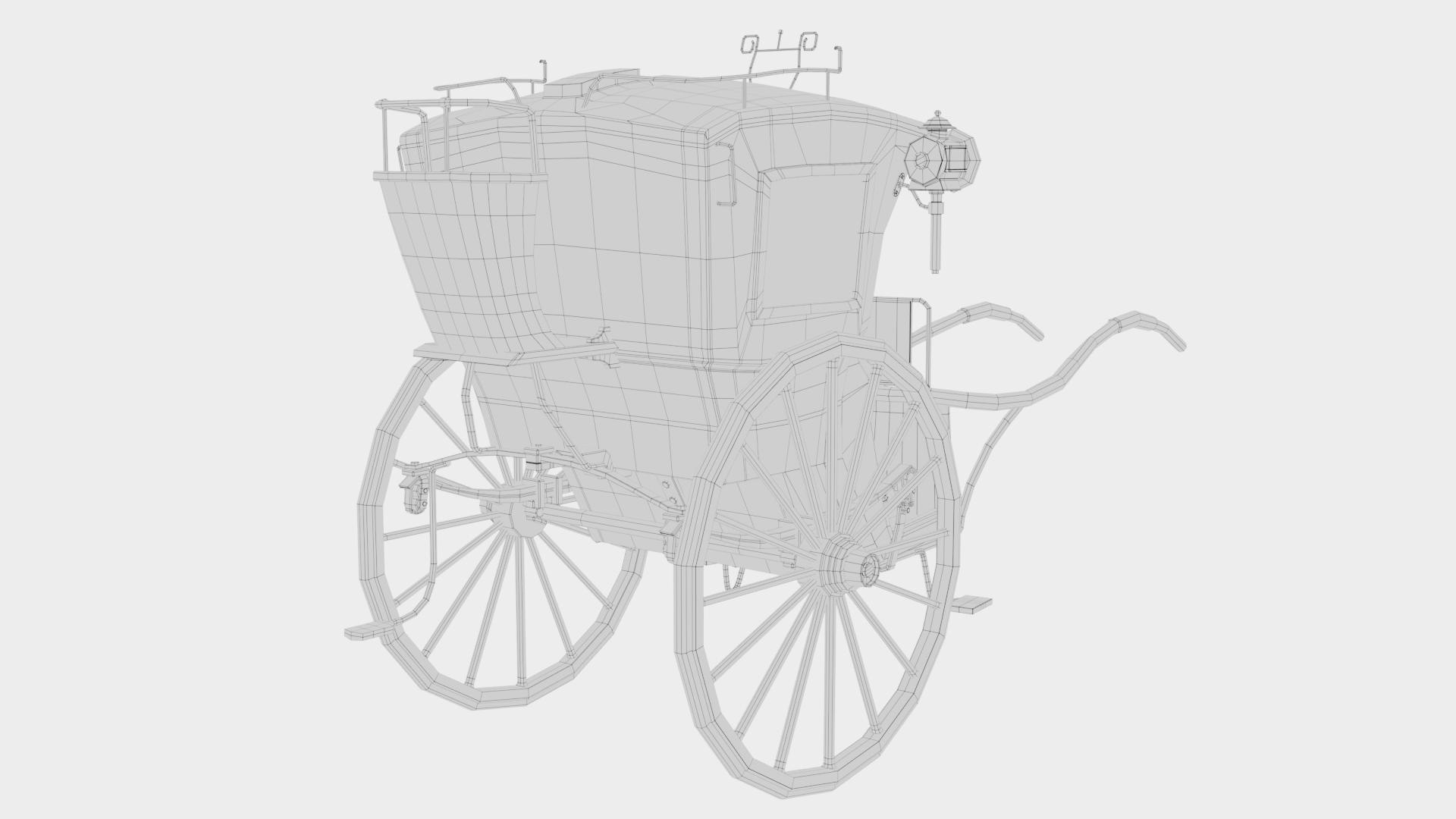 3D Hansom Cab - TurboSquid 2218568