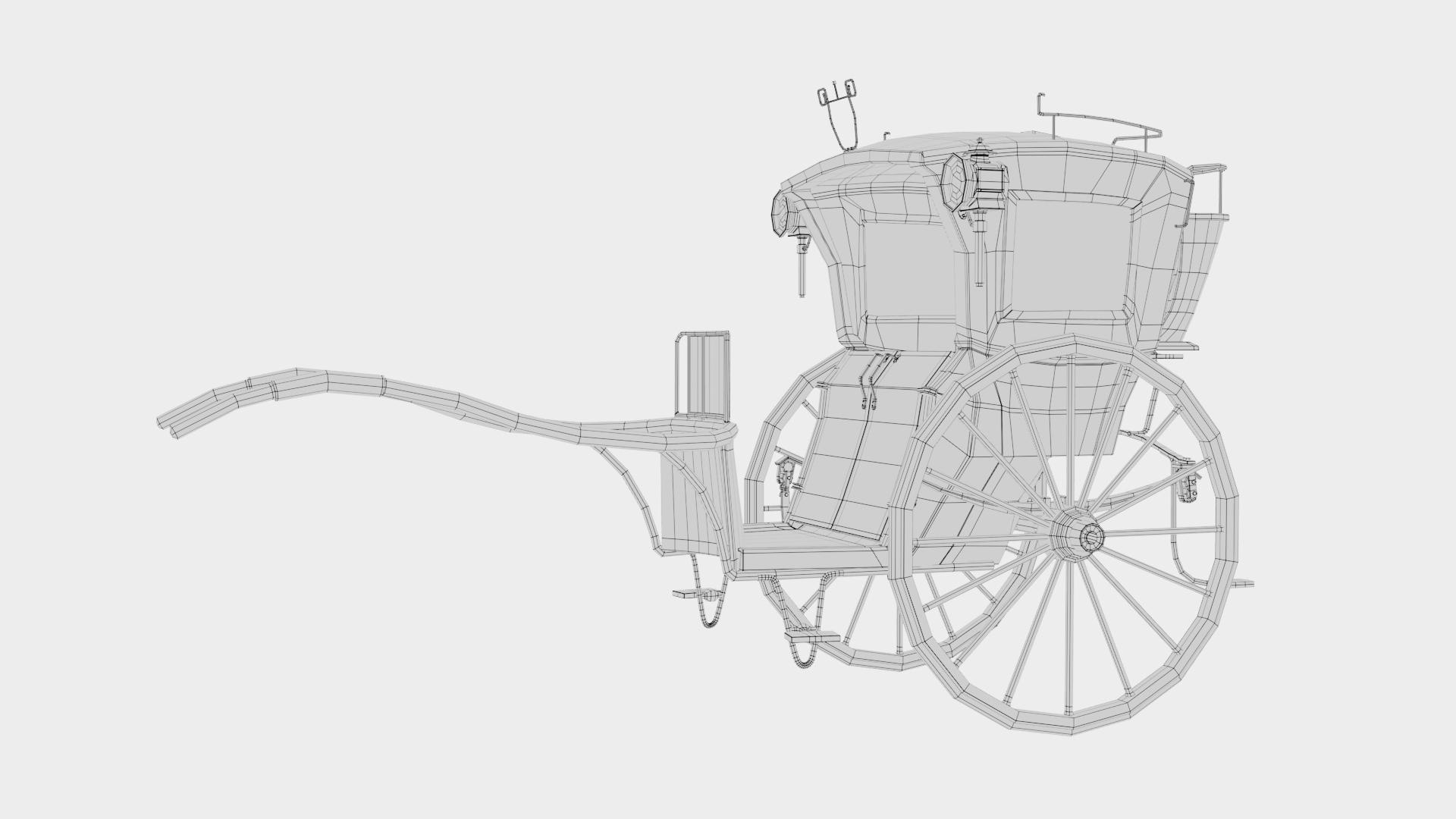 3D Hansom Cab - TurboSquid 2218568