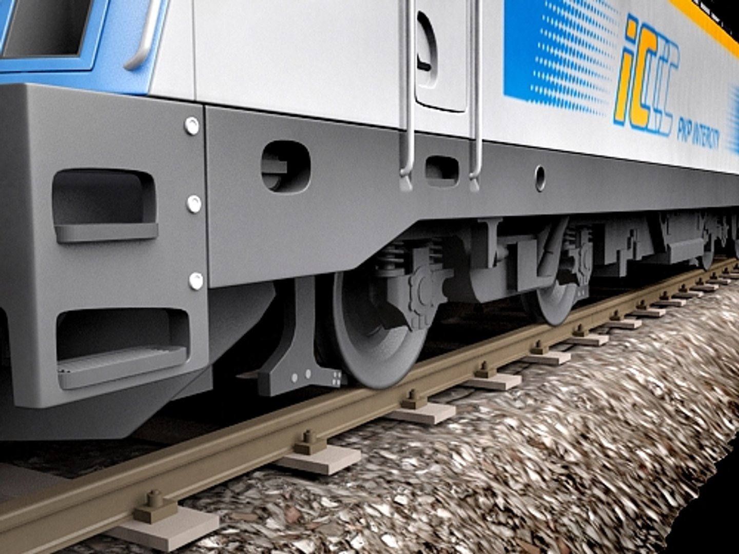 3ds Max Taurus Train Locomotive