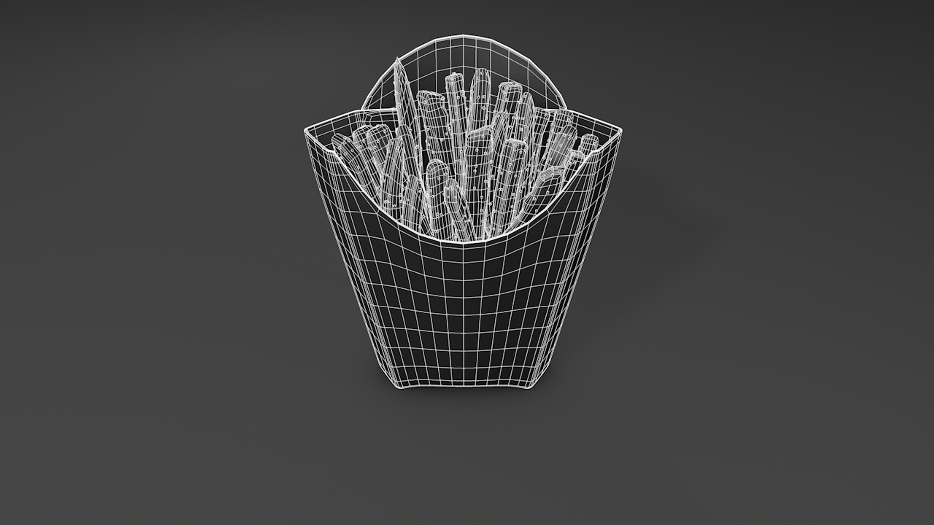 3D French Fry Box Model - TurboSquid 1334884