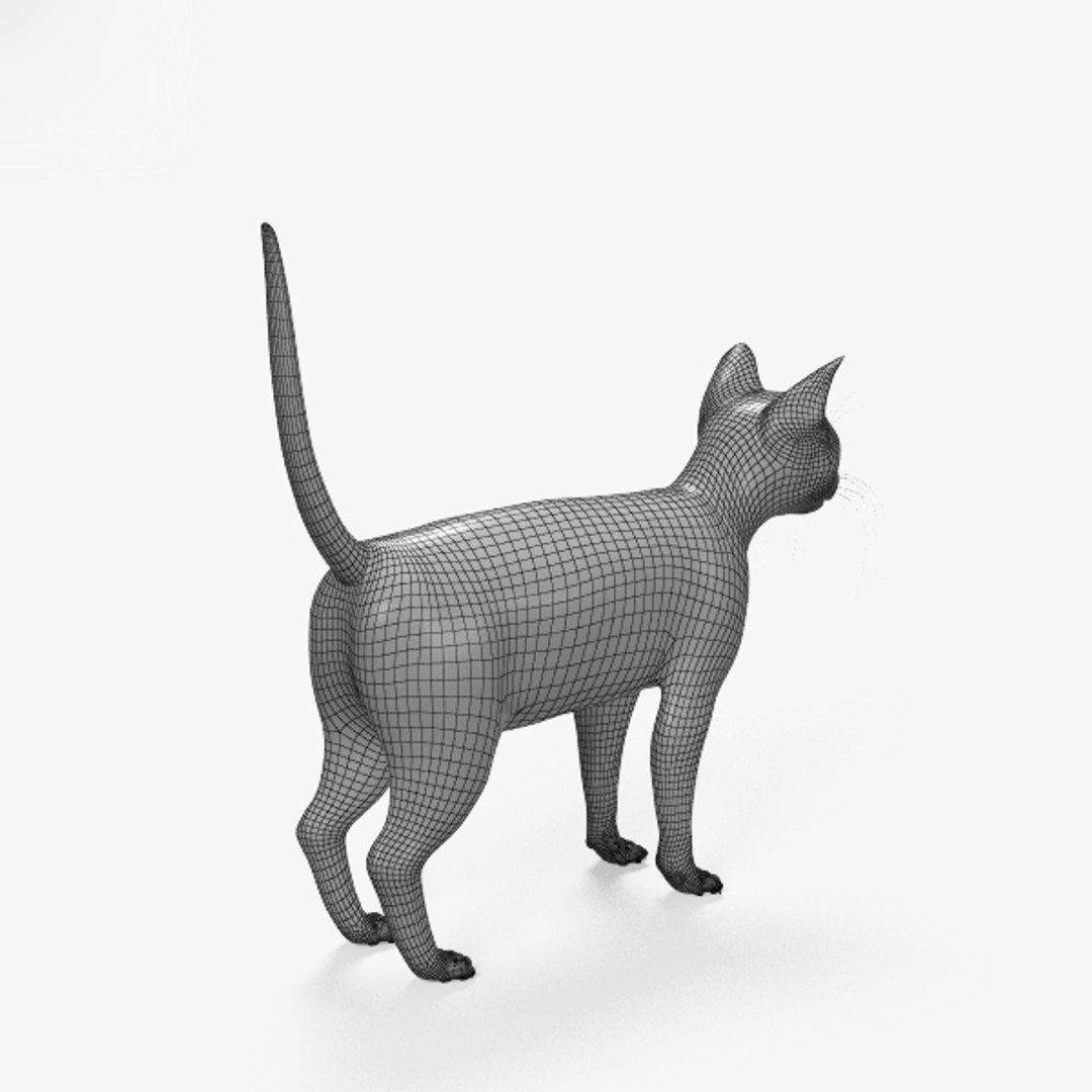 3D cat ginger model - TurboSquid 1362921