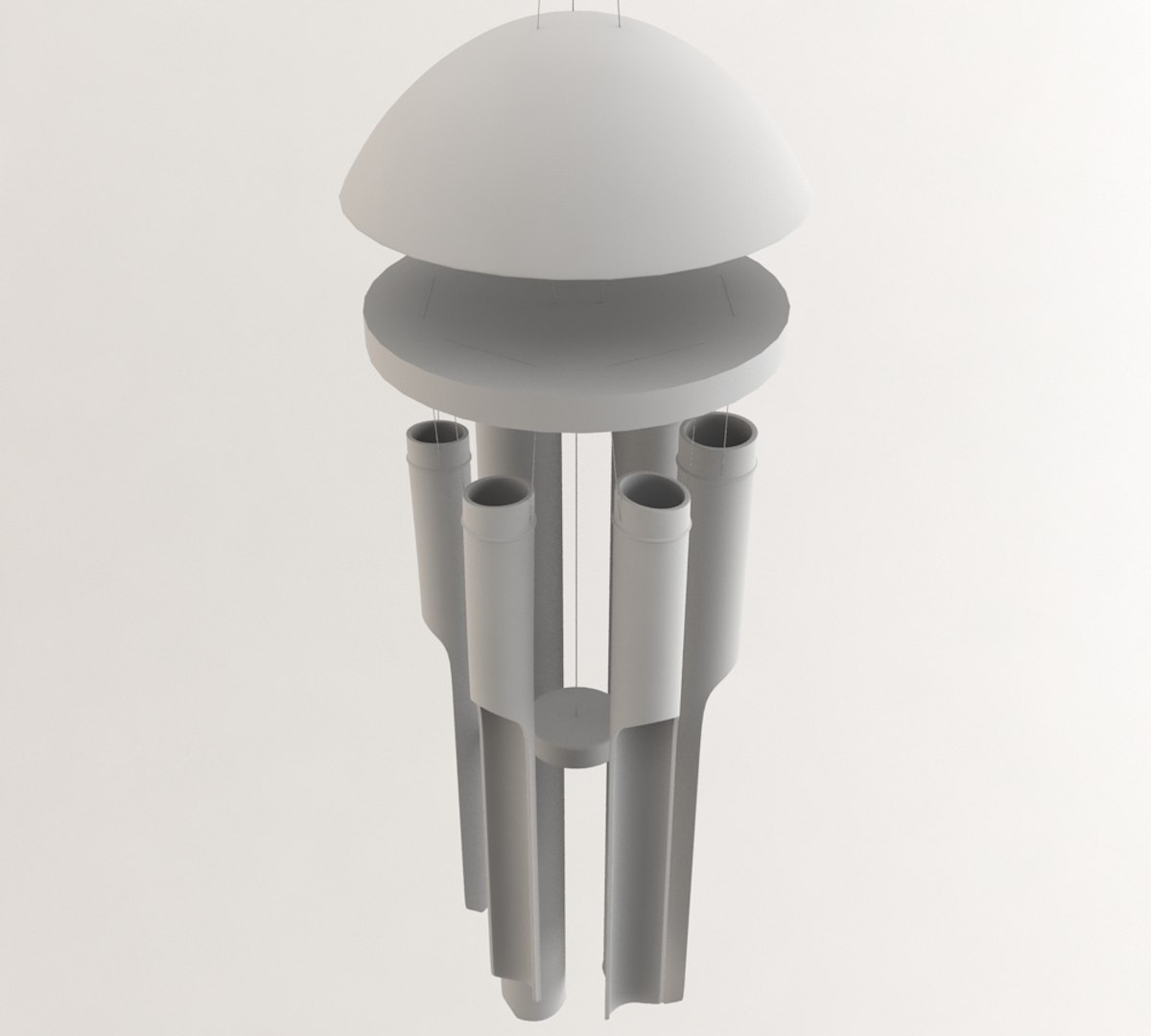 3d Model Bamboo Wind Chimes