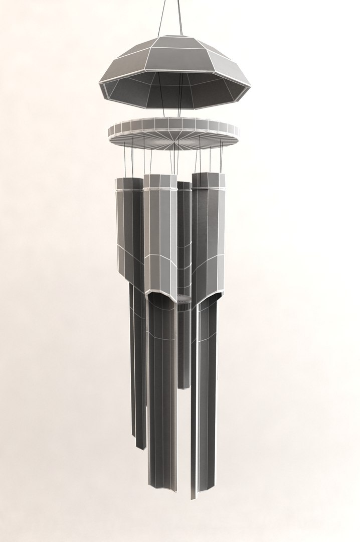 3d Model Bamboo Wind Chimes