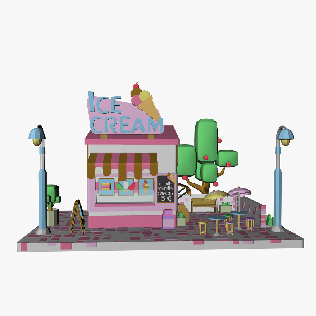 3D 3d Model Ice Cream - TurboSquid 1859690