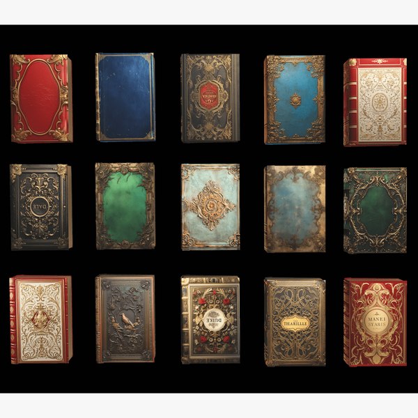 modelo 3d colección de libros - TurboSquid 2193517