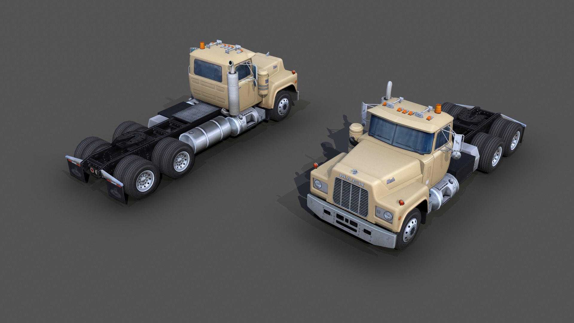 Mack R600S Semi Truck 1989 3D Model - TurboSquid 1862388