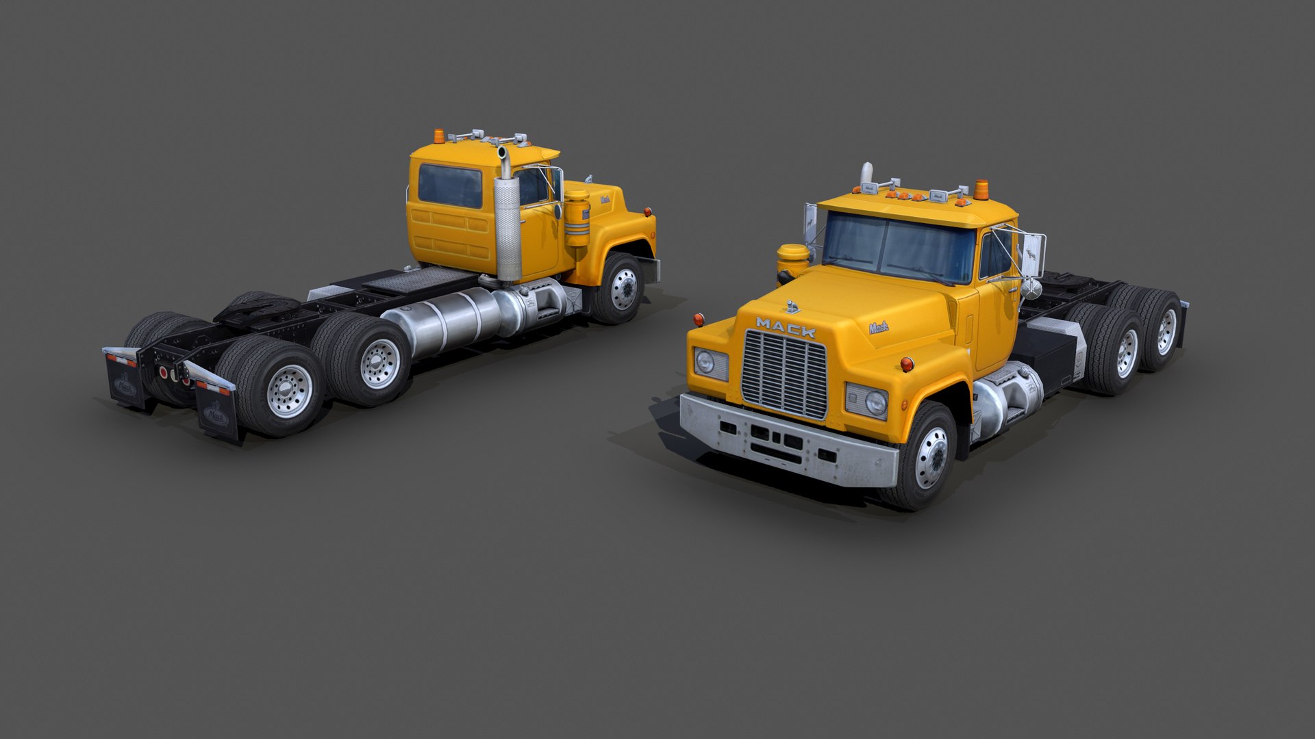 Mack R600S Semi Truck 1989 3D Model - TurboSquid 1862388