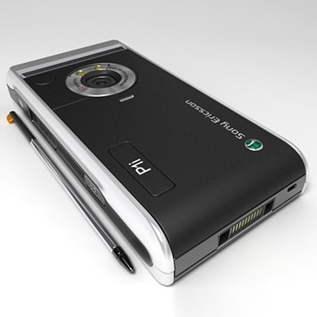 Sony Ericsson P1i Mobile Phone 3d Model